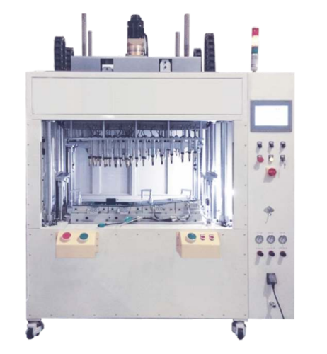 Double station servo hot melt riveting point welding machine - 江苏威拓超声波 ...